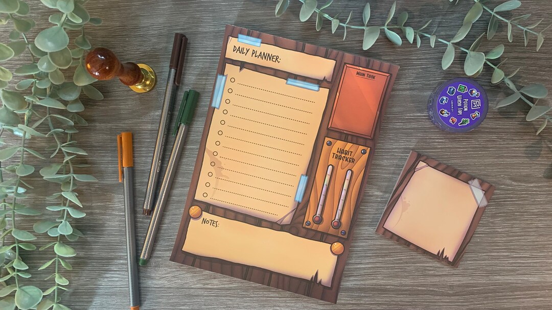 Potion Shop Daily Planner | Desk Planner Pad | Dnd Inspired Wellness ...