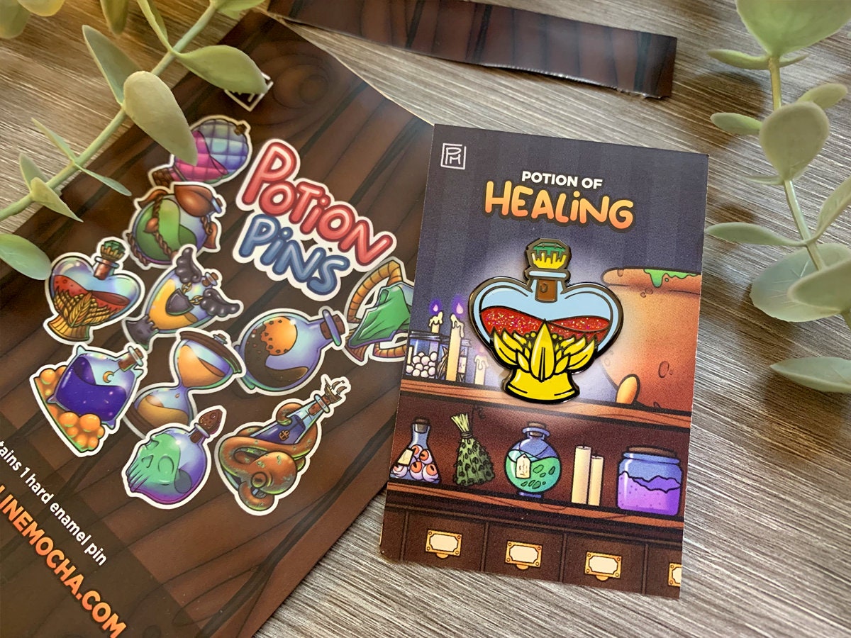 Potion Pins Enamel Pin Blind Bag Cute Potion Bottle Dnd Enamel Pin Mystery Bag Hard Enamel Pin ...