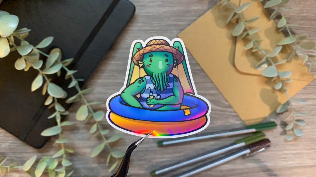 Cthulhu Die Cut Vinyl Sticker Waterproof, Weatherproof, Dishwasher Safe ...
