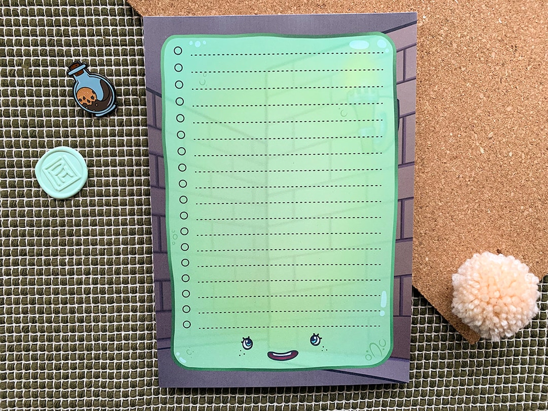 Cleaning Cube A5 To-do List Notepad | Desk Planner Pad | Dnd Inspired ...