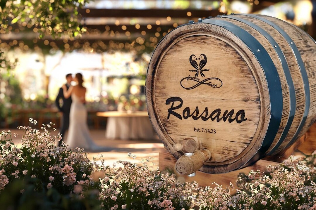 Wine Barrel Card Box, Rustic Wedding Decor, Wedding Card Box, Whiskey ...