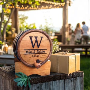 Wine Barrel Card Box, Rustic Wedding Decor, Wedding Card Box, Whiskey ...