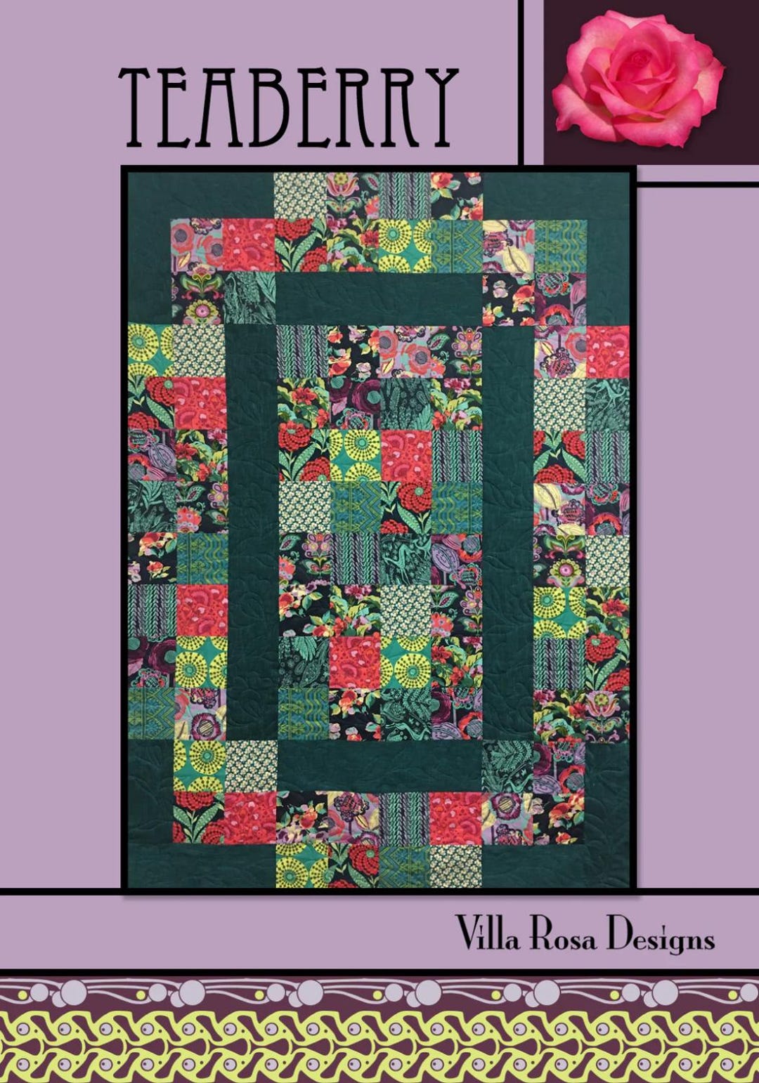 Villa Rosa Designs Teaberry Pattern - 5” Quilt Pattern - Villa Rosa ...