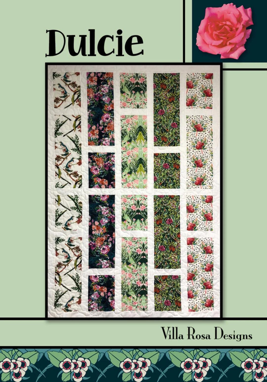 Villa Rosa Designs Dulcie Pattern - Fat Quarter Quilt Pattern - Villa ...