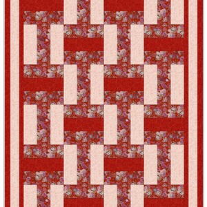 Fabric Cafe Rail Fence Pattern 3 Yard Quilt Pattern - Quilt Pattern ...