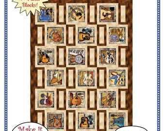Fabric Cafe Sew Quick Pattern 3 Yard Quilt Pattern - Quilt Pattern ...