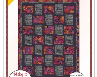 Fabric Cafe Sew Quick Pattern 3 Yard Quilt Pattern - Quilt Pattern ...