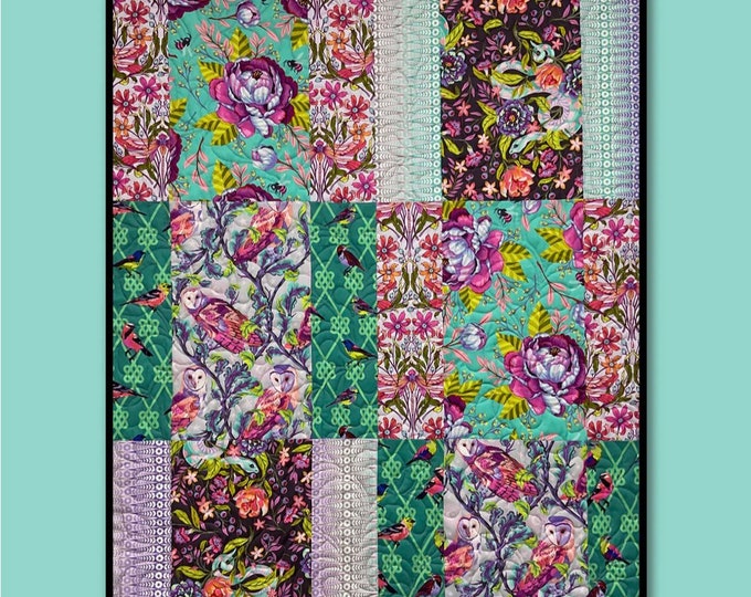 Villa Rosa Designs Moonstone Pattern Fat Quarter Quilt - Etsy