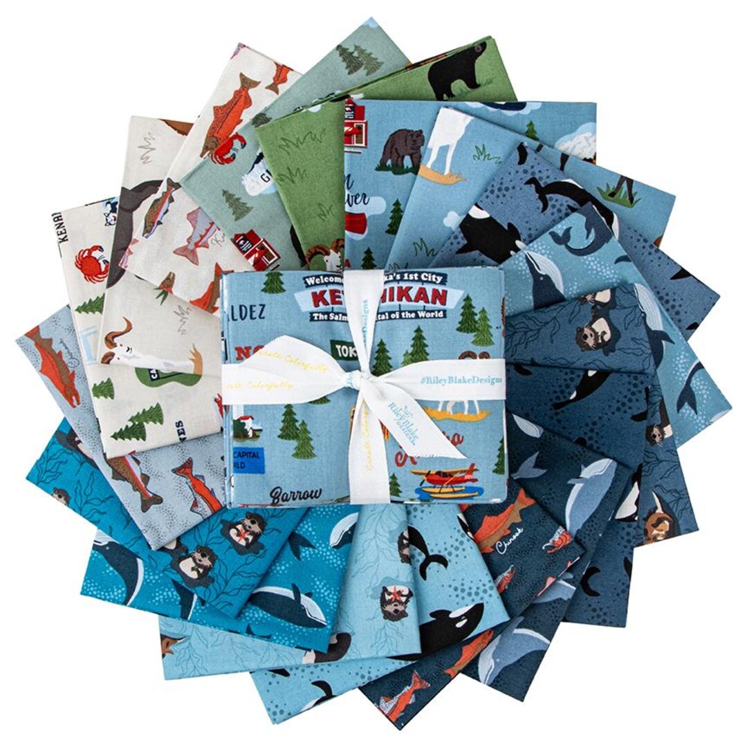 PREORDER Riley Blake Alaska Fat Quarter Bundle - Outdoor Fabric ...