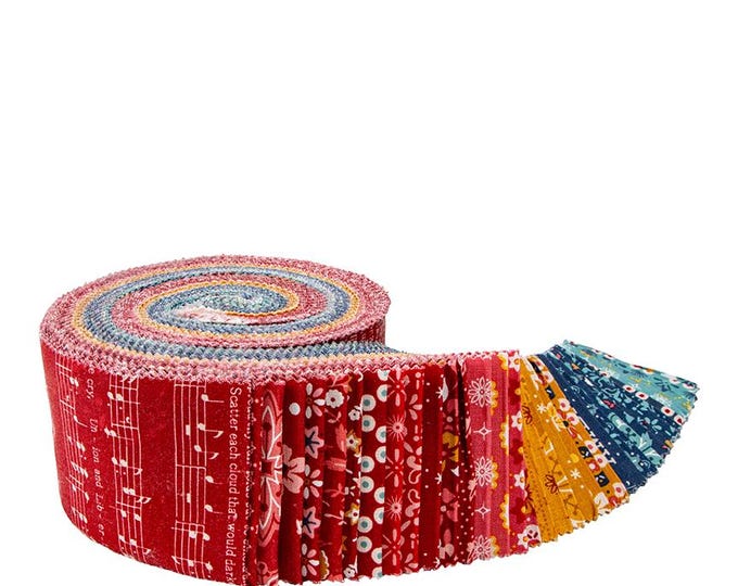 IN STOCK Riley Blake Lori Holt Americana Rolie Polie - 2.5 Inch Strips ...