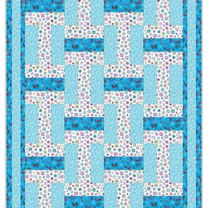 Fabric Cafe Rail Fence Pattern 3 Yard Quilt Pattern - Quilt Pattern ...