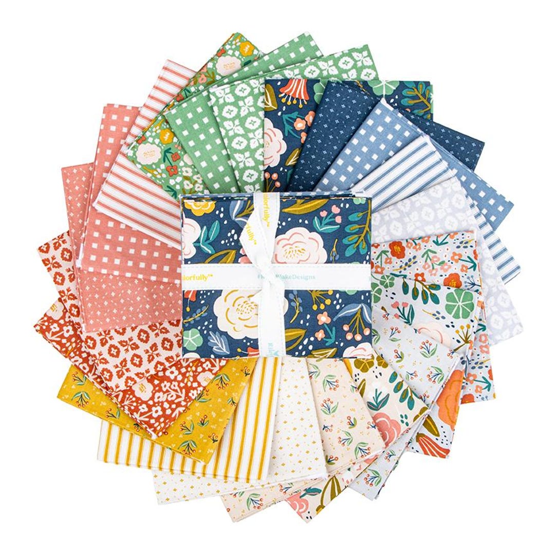 IN STOCK Riley Blake Ivy Reese Fat Quarter Bundle - Floral Fabric ...