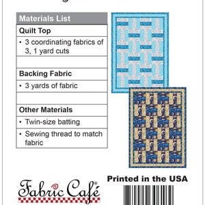 Fabric Cafe Rail Fence Pattern 3 Yard Quilt Pattern - Quilt Pattern ...