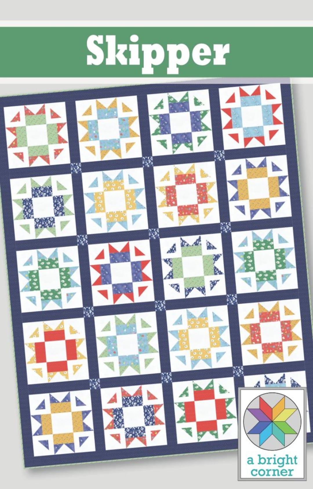 A Bright Corner Skipper Quilt Pattern Quilt Pattern - Quilt Pattern ...