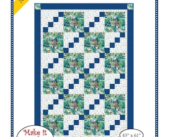 Fabric Cafe Sew Quick Pattern 3 Yard Quilt Pattern - Quilt Pattern ...