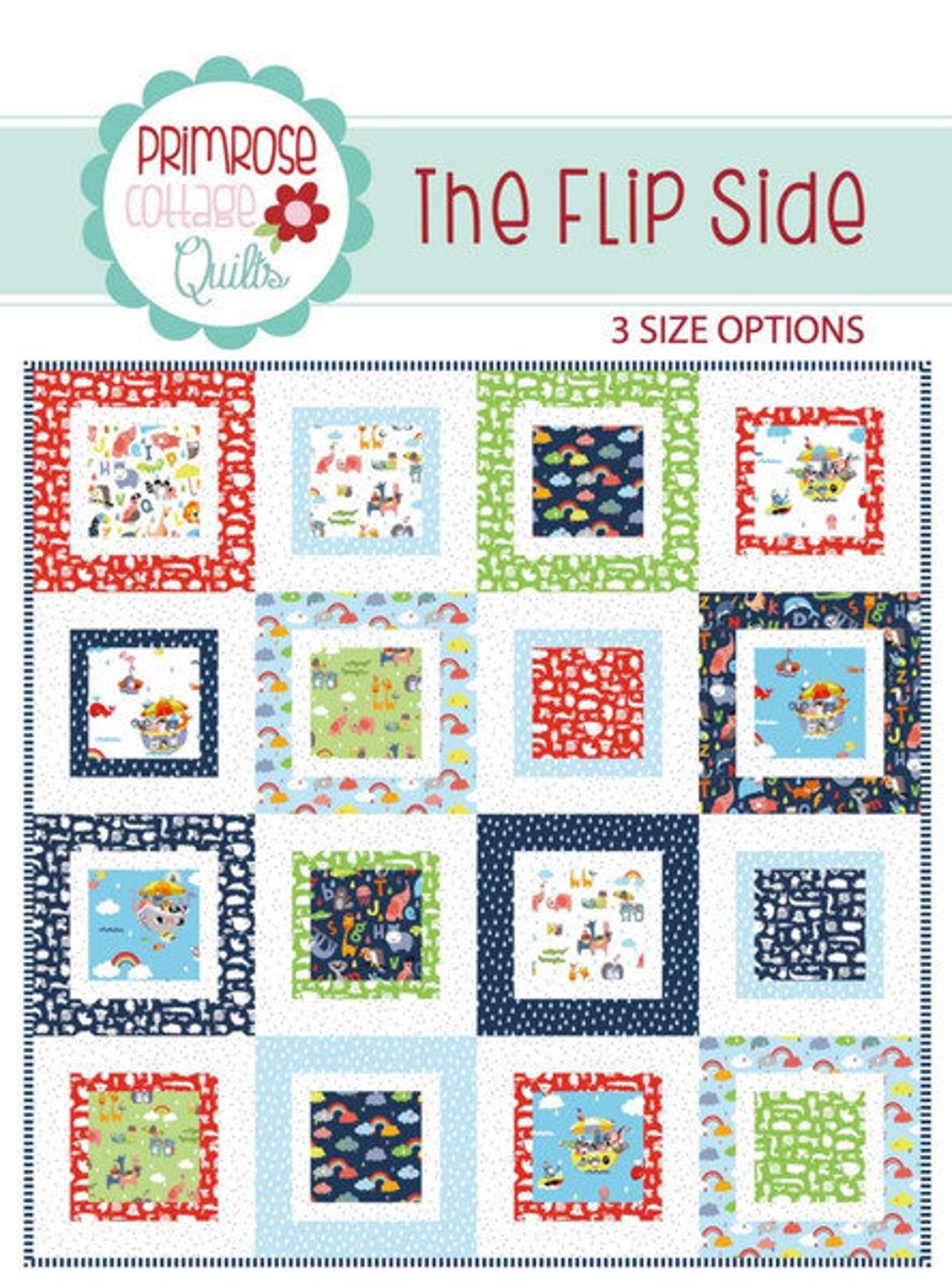 PREORDER Primrose Cottage Quilts the Flip Side Quilt Pattern Fat ...