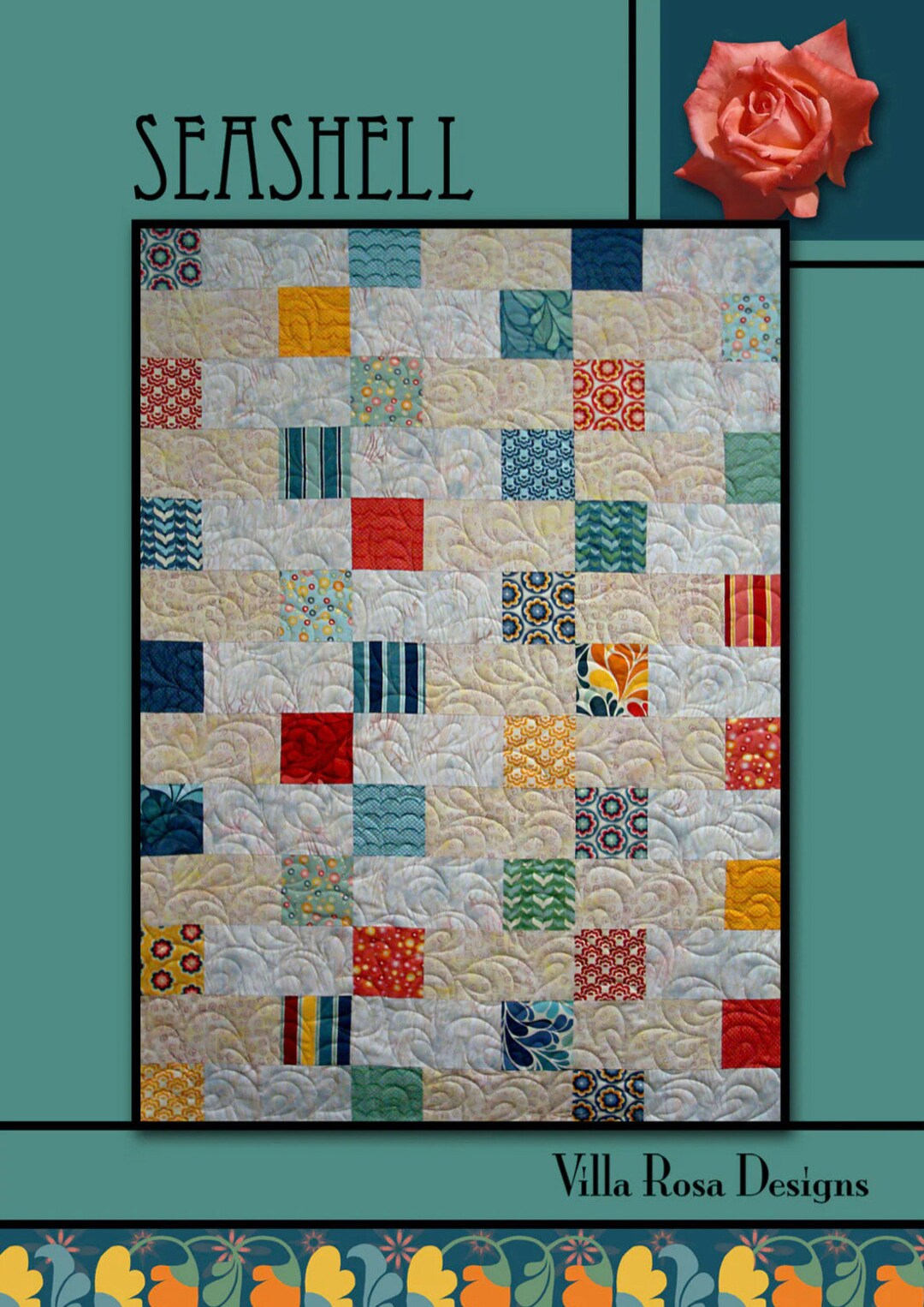 Villa Rosa Designs Seashell Pattern - 5” Quilt Pattern - Villa Rosa ...