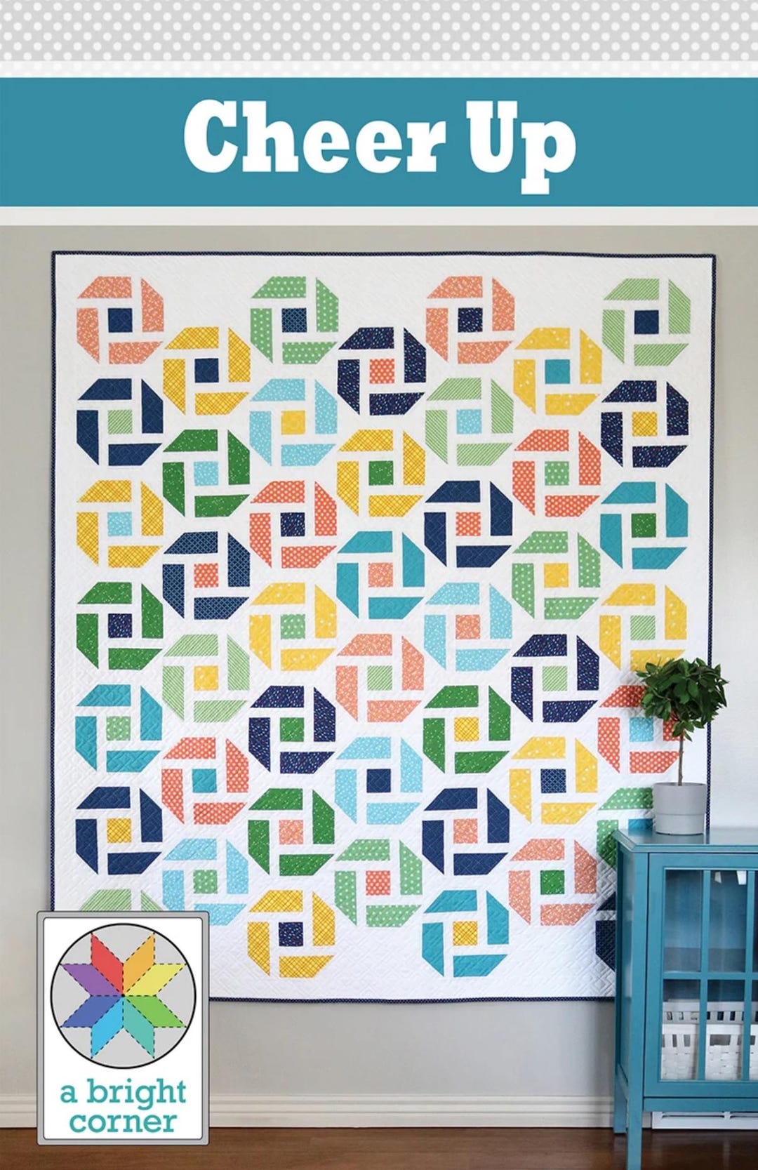 A Bright Corner Cheer up Quilt Pattern - Jellyroll Pattern - Fat Quarter Pattern - Etsy