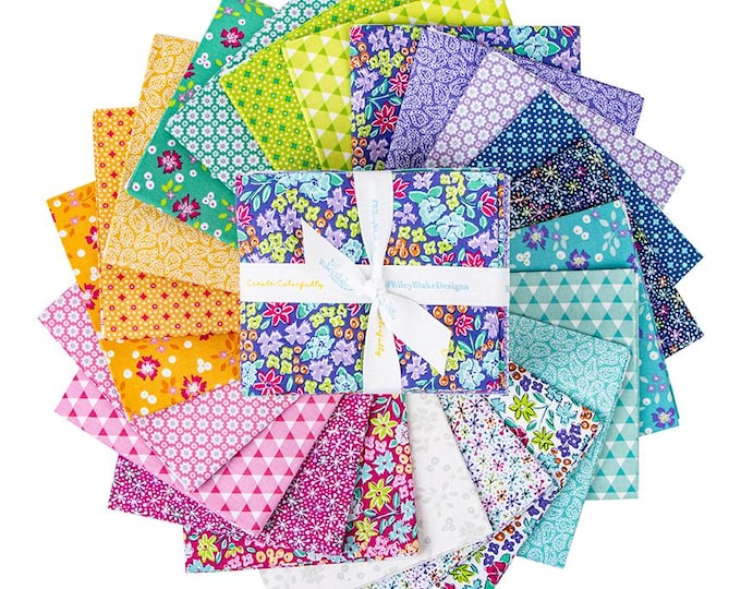 PREORDER! Riley Blake Vibrance Fat Quarter Bundle - Floral Fabric ...