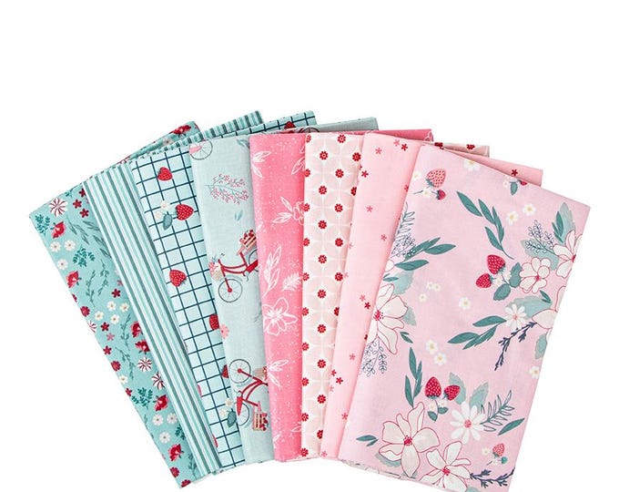 PREORDER Riley Blake Berry Market Piece Mini Fat Quarter Bundle ...