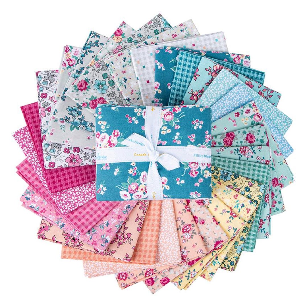 IN STOCK Riley Blake Precious Petites Fat Quarter Bundle - Floral ...