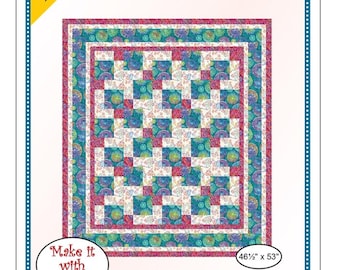 Fabric Cafe Sew Quick Pattern 3 Yard Quilt Pattern - Quilt Pattern ...