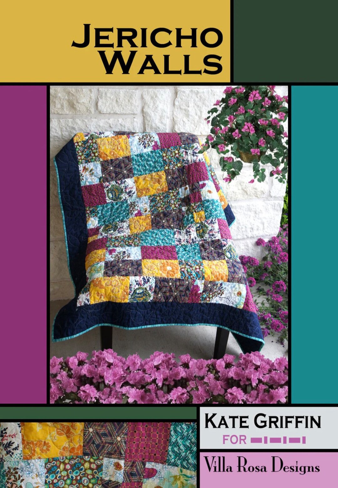 Villa Rosa Designs Jericho Walls Pattern - Fat Quarter Quilt Pattern ...