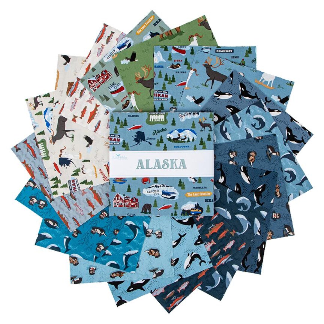 PREORDER Riley Blake Alaska Layer Cake - Alaska 10” Stacker - Outdoor ...