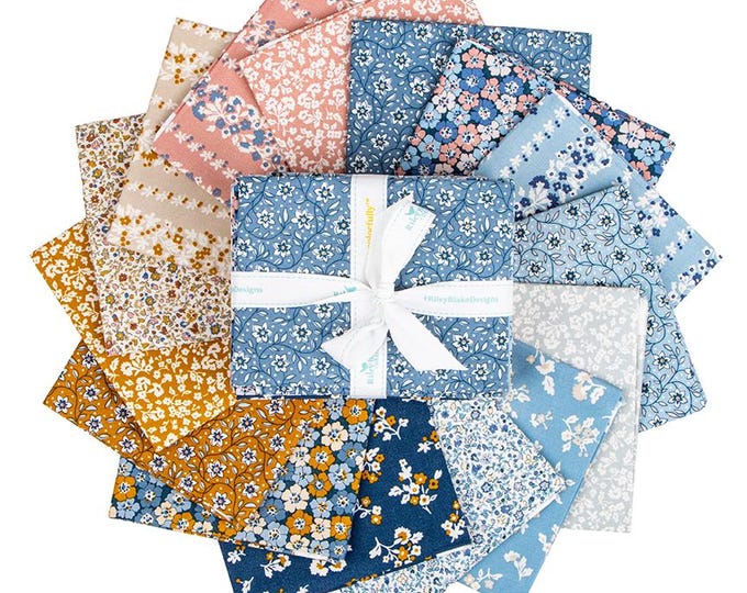 IN STOCK Riley Blake Ski Hill 7 Piece Fat Quarter Bundle - Floral Fat Quarters - Riley Blake Fat ...