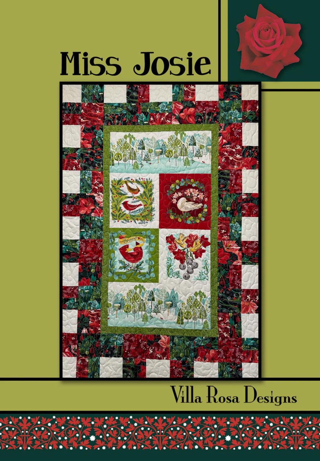 Villa Rosa Designs Miss Josie Pattern - Fat Quarter Quilt Pattern ...