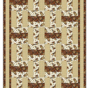 Fabric Cafe Rail Fence Pattern 3 Yard Quilt Pattern - Quilt Pattern ...