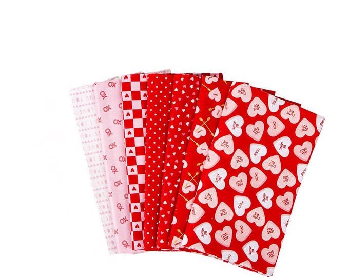 IN STOCK Riley Blake Sweetheart 7 Piece Mini Fat Quarter Bundle ...