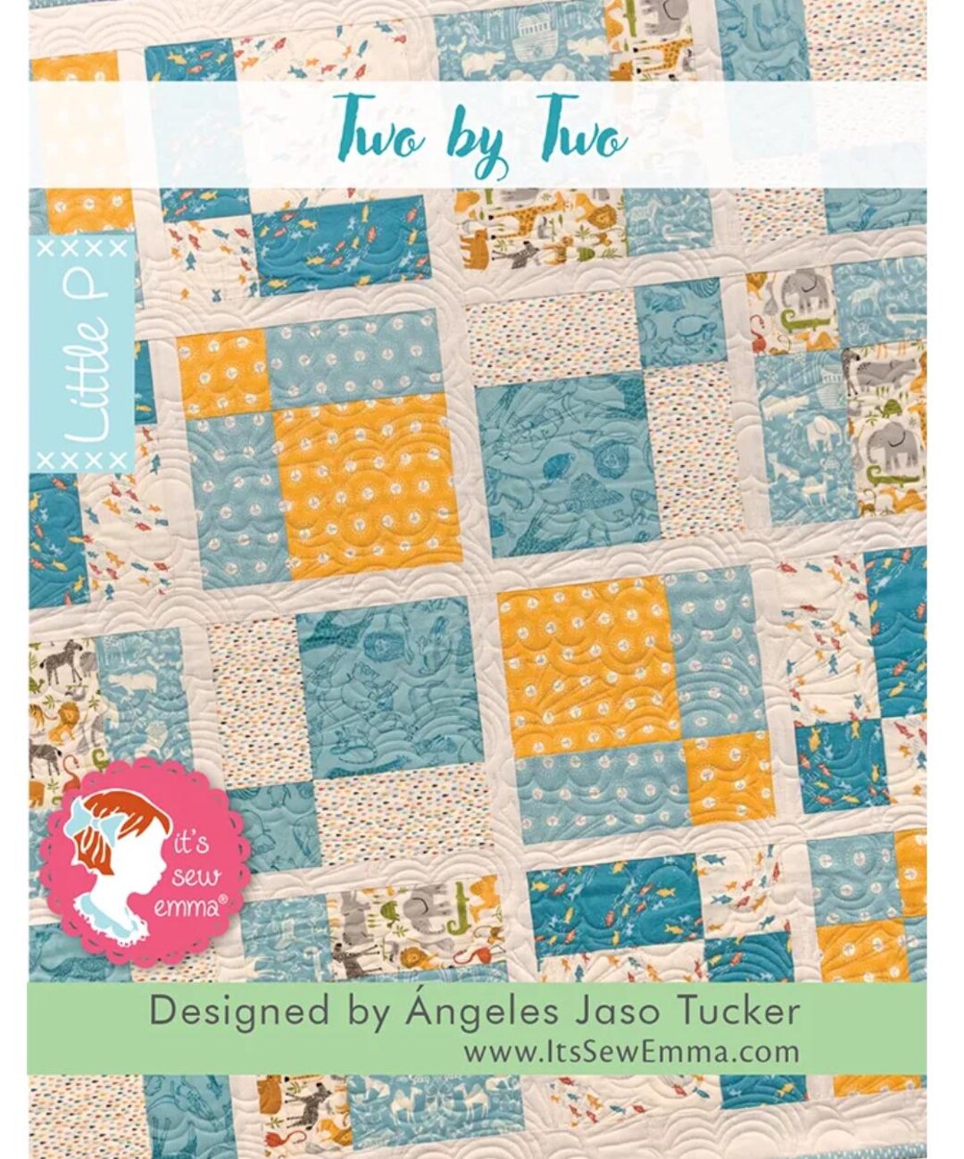 It’s so Emma Two by Two Quilt Pattern - Fat Quarter Pattern - Little P ...