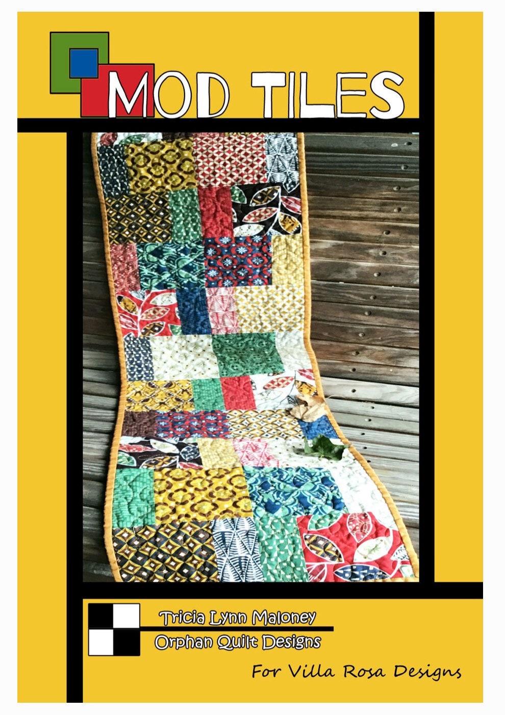 Villa Rosa Designs Mod Tiles Pattern 5 Quilt Pattern Villa Rosa Charm ...