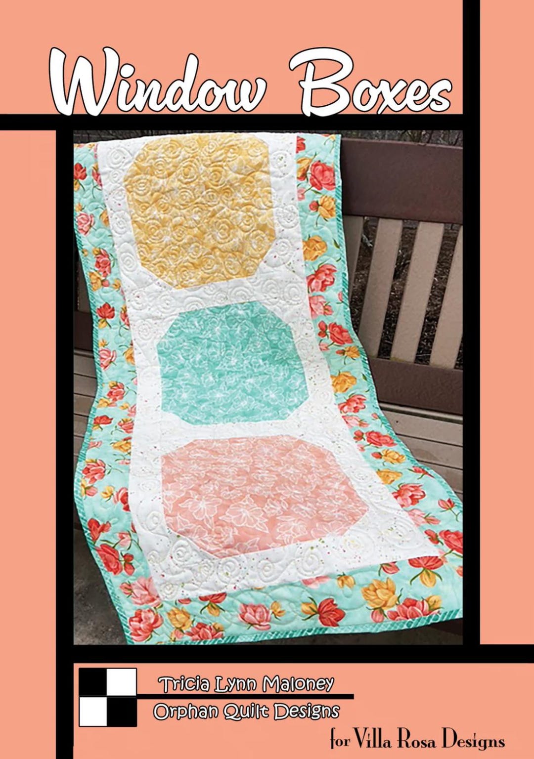 Villa Rosa Designs Window Boxes Pattern - 5” Quilt Pattern - Villa Rosa ...