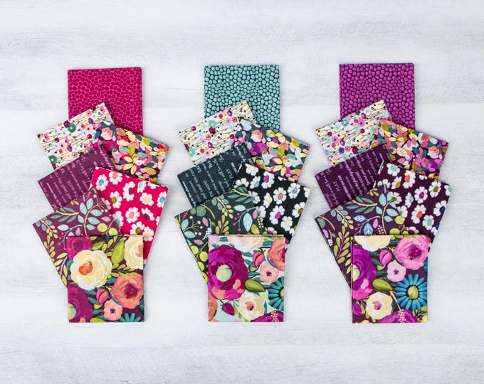 IN STOCK!!! Riley Blake Fragrant Fields Fat Quarter Bundle - Floral Fat Quarters - Riley Blake ...