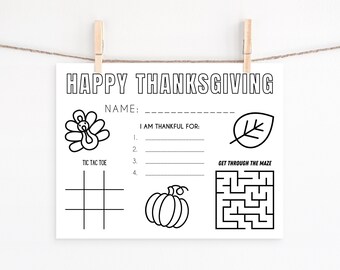 Activity Placemat Template - Etsy