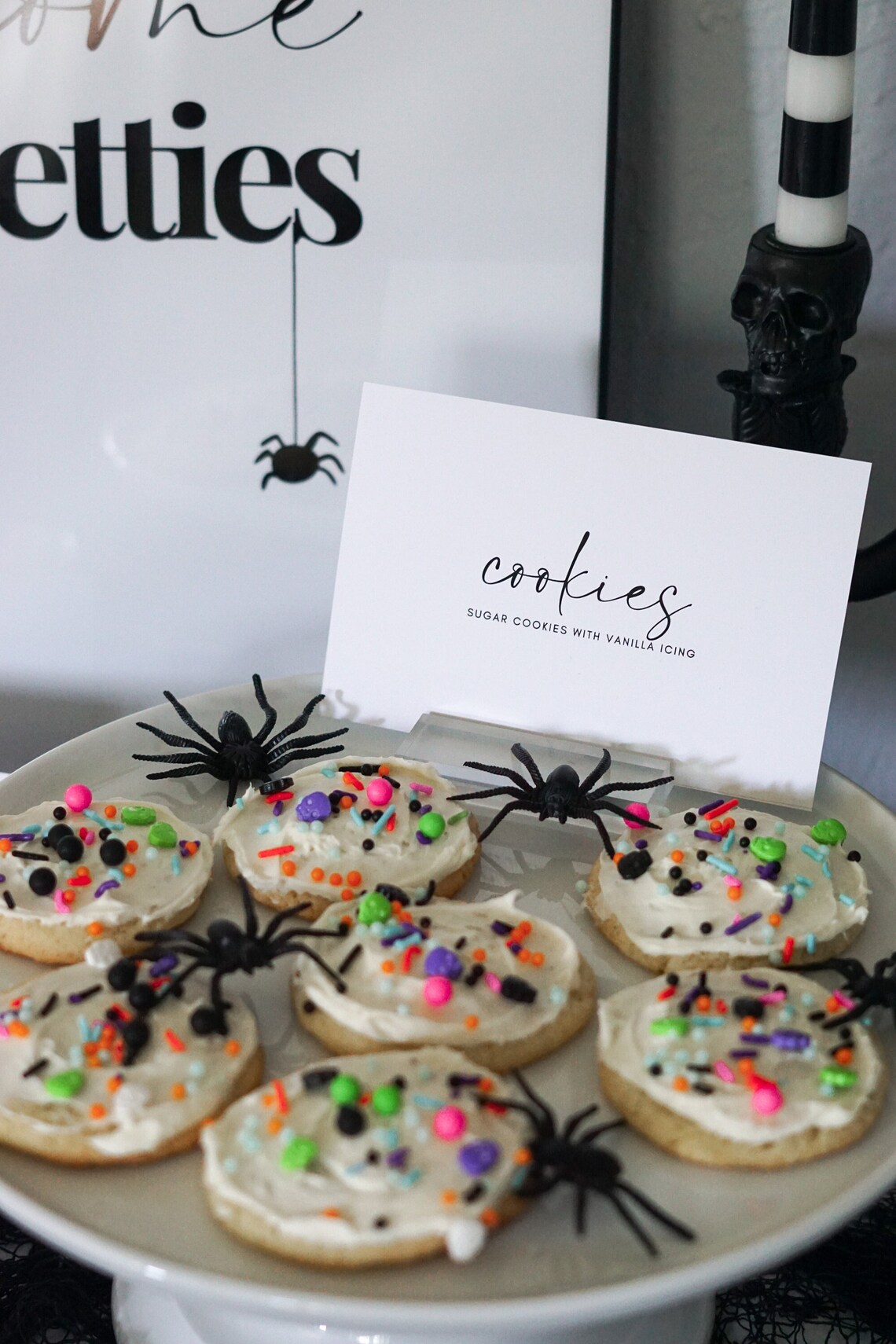 Halloween Party Food Station Signs 4x6 Editable Canva - Etsy