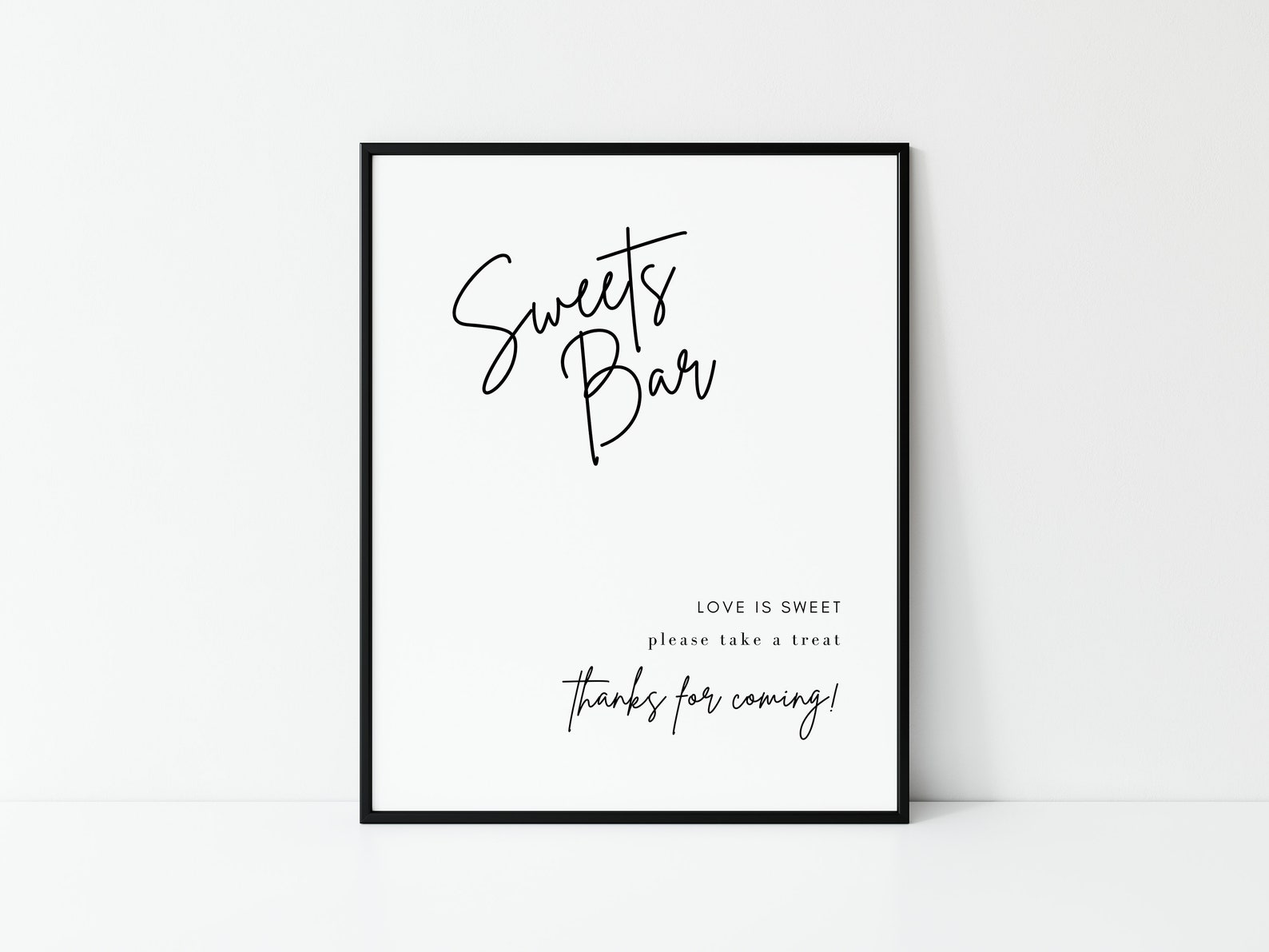 Dessert Bar Sign With Mini Food Signs Printable 8x10 5x7 - Etsy