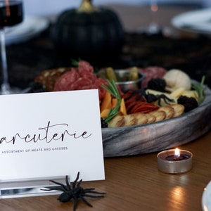 Halloween Party Food Station Signs 4x6 Editable Canva - Etsy