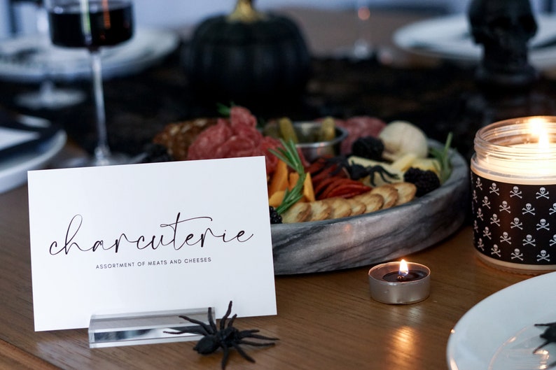 Halloween Party Food Station Signs 4x6 Editable Canva - Etsy