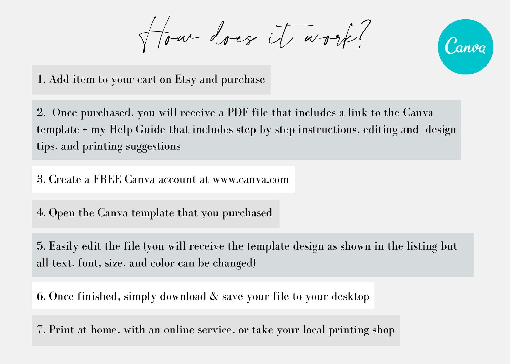 Modern Bar Menu for Wedding - 8x10 - Canva Template - Printable ...