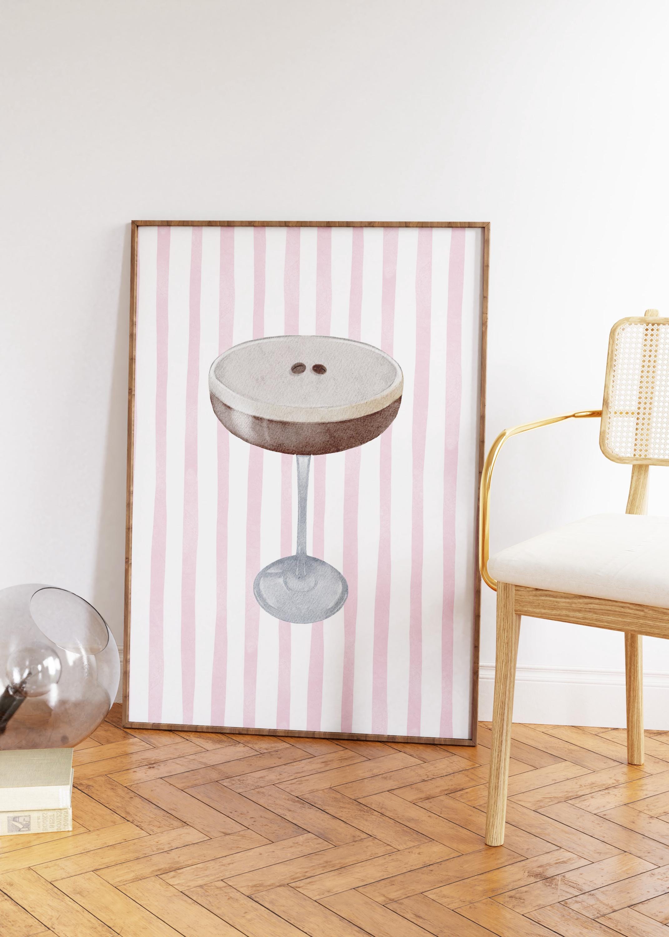 Espresso Martini Print, Bar Cart Print, Digital Download, Cocktail ...