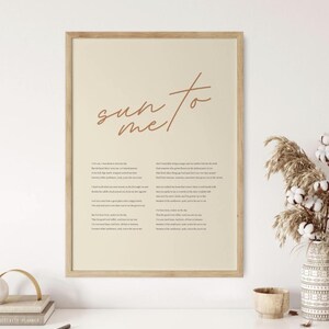 Custom Song Lyrics Wall Art, Personalised Music Poster, Customizable ...