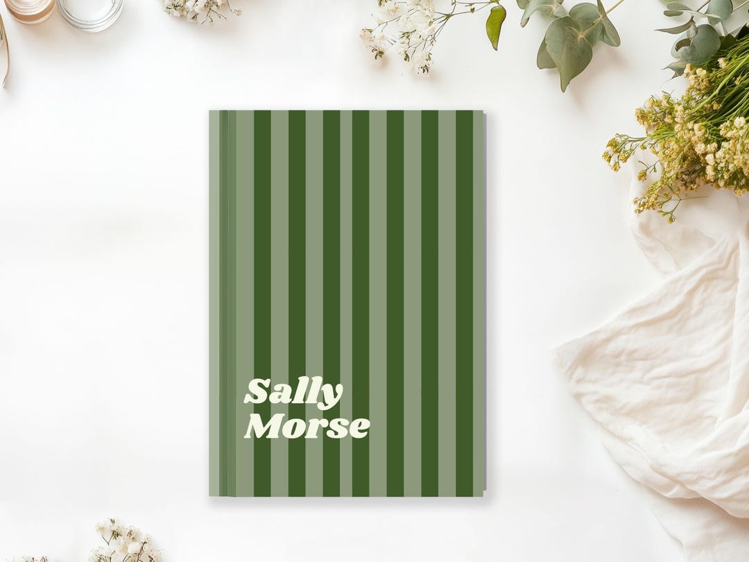 Preppy Custom Journal, Bridemaid Gift, Wedding Shower Gift, Trendy Gift ...
