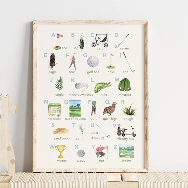 Golf Print - Etsy