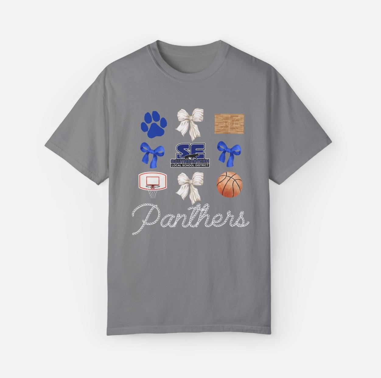 Custom Basketball Comfort Colors Shirt, School Spirit, Custom Mascot ...
