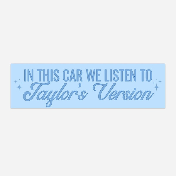 Taylor Swiftie Bumper - Etsy