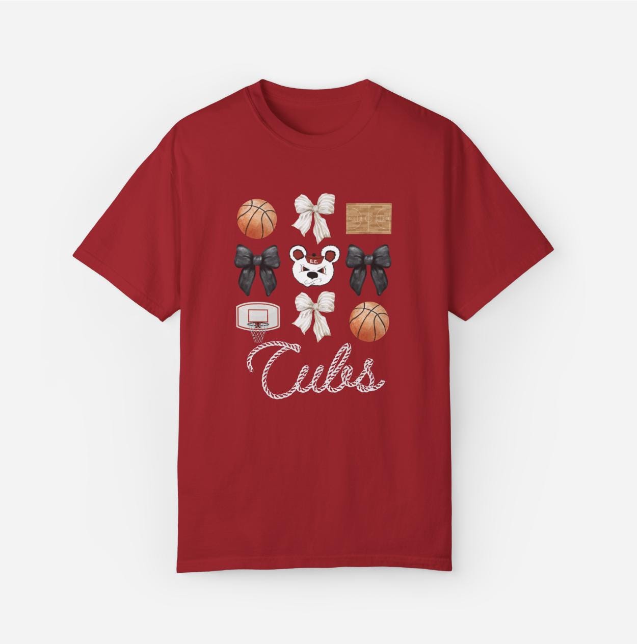 Custom Basketball Comfort Colors Shirt, School Spirit, Custom Mascot ...