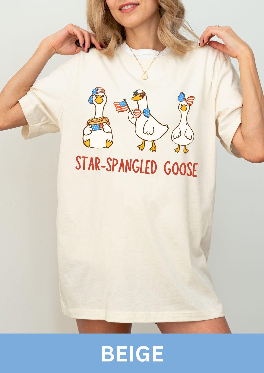 Star Spangled Goose 4th of July Shirt: Patriotic Toddler Tee - Etsy